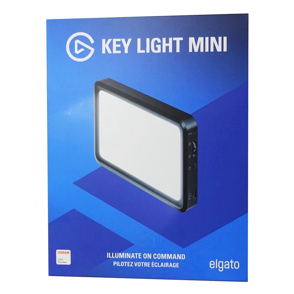 Elgato Key Light Mini (10LAD9901) Portable LED Panel, 800 Lumens, Wi-Fi ...