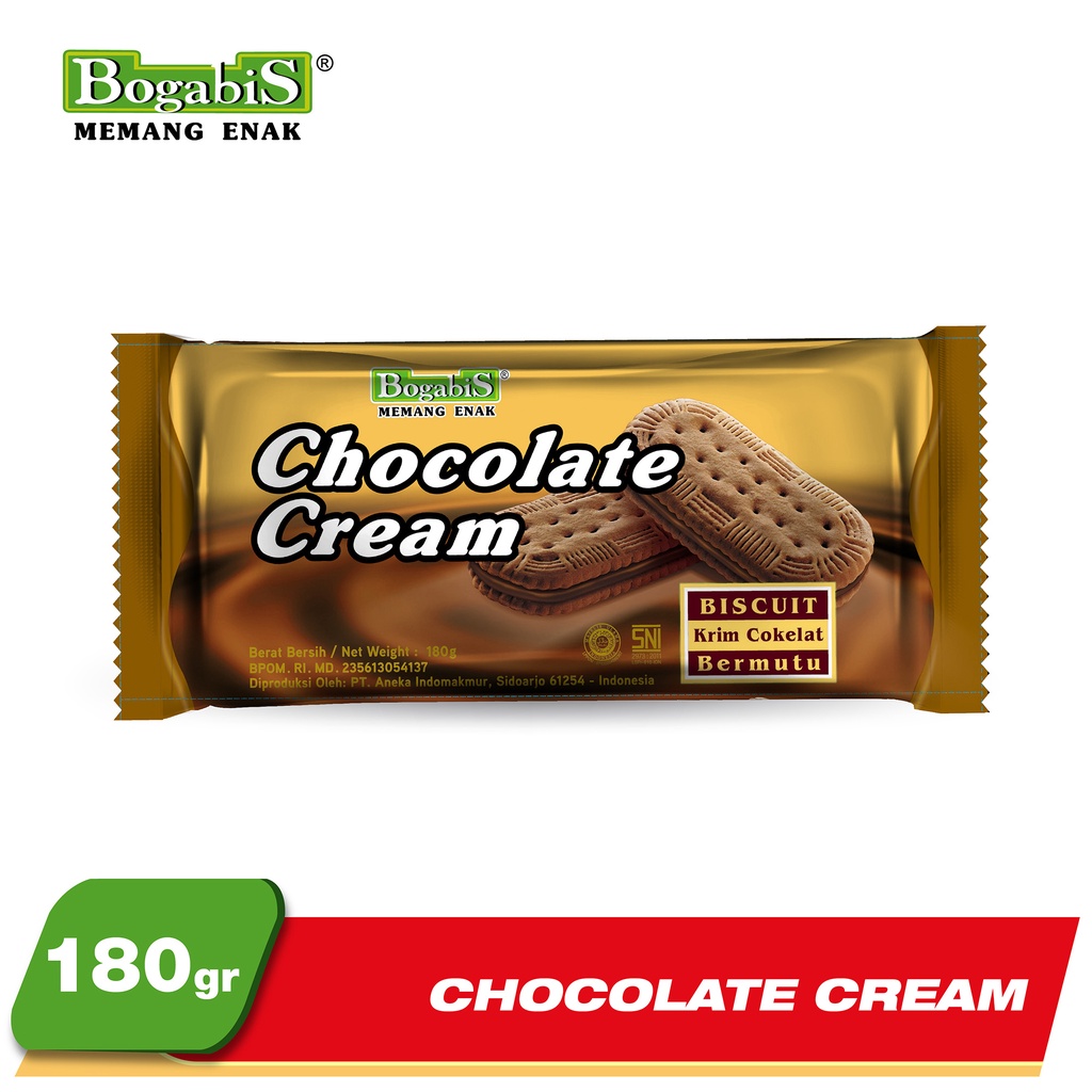 Bobus Chocolate Cream 180 gr / Chocolate Flavored Biscuits 180g ...