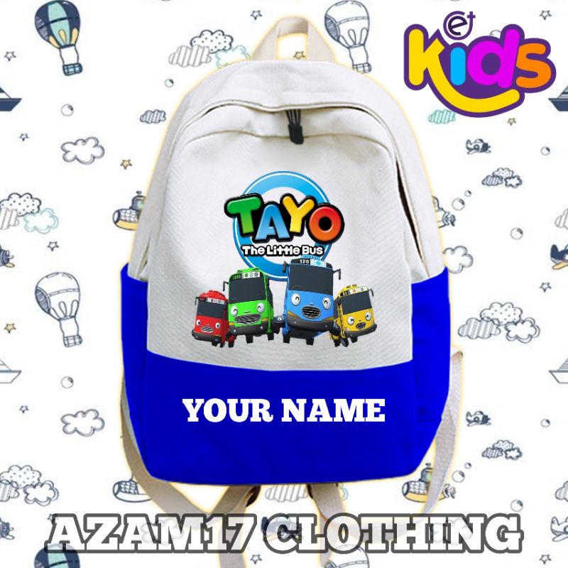 Tayo's Kindergarten Elementary School Bag Backpack The Little Bus Free ...