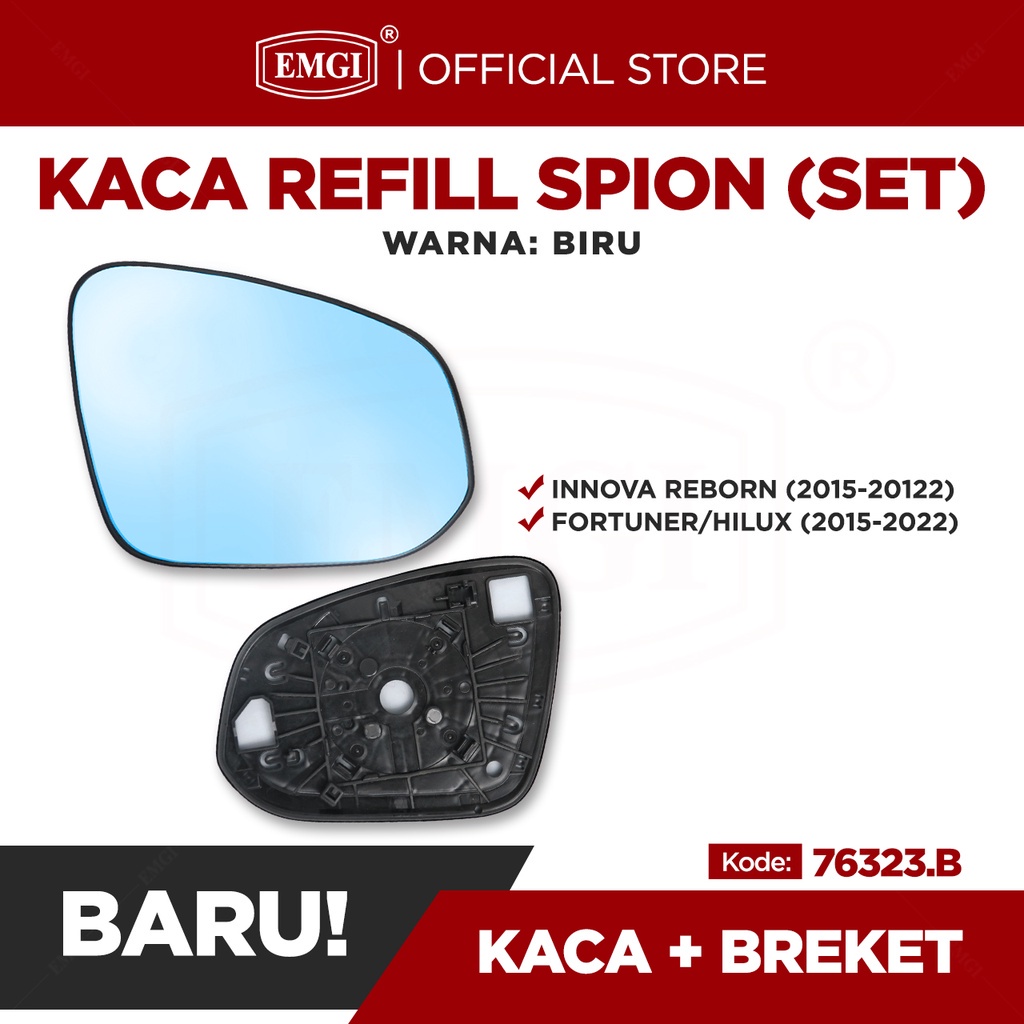 Blue Refill Rear View Mirror (SET) - Innova Reborn/Fortuner/Hilux/Voxy ...