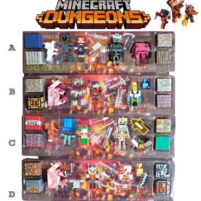 Minecraft Dungeons Boys Toy Gift/Minecraft hen02 figure | Shopee ...