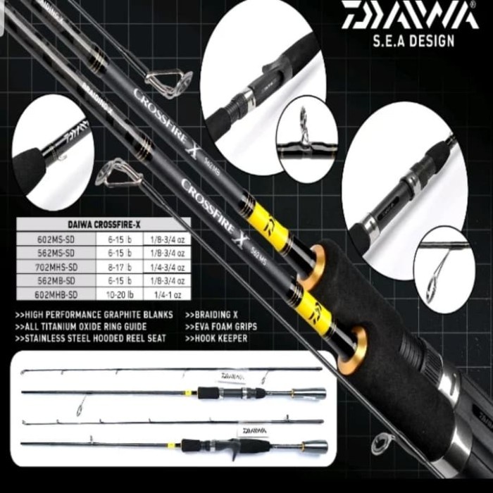 Daiwa Crossfire X 702 Mhs Spinning Rod | Shopee Philippines