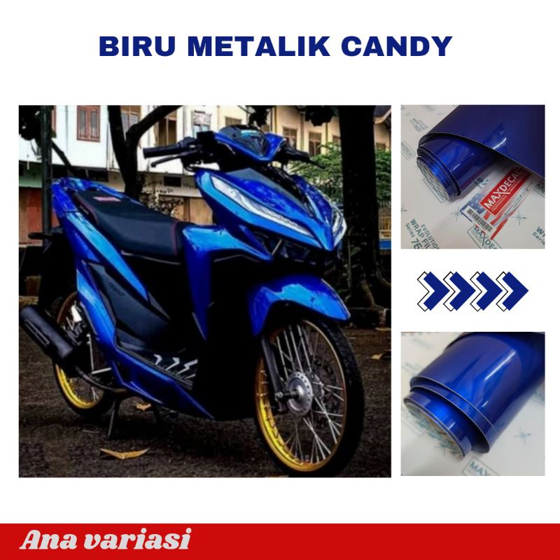 Candy blue motorcycle scotlet maxdecal metallic blue motorcycle scotlet ...