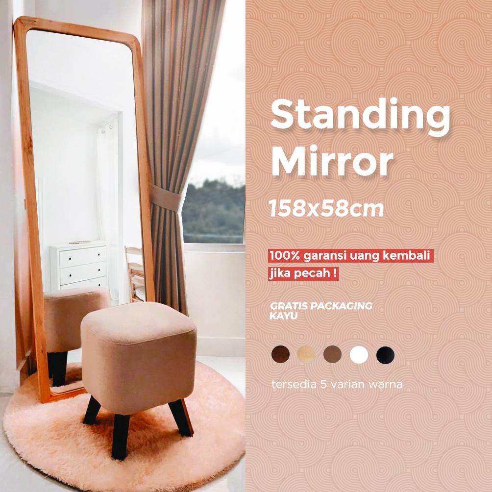 KAYU Wholesale Standing Mirror Dutch Teak Wood Standing Mirror ...
