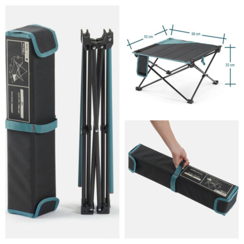 Mh100 Low Folding Quechua Camping Table | Shopee Philippines