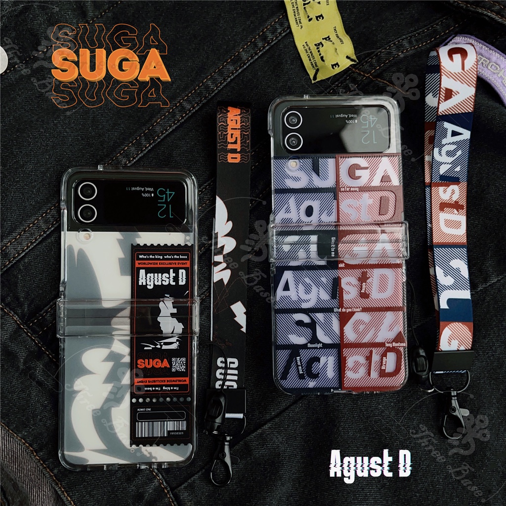 SUGA AgustD Tour Ticket BTSS-7 D DAY Phone case For Samsung Zflip 3 ...