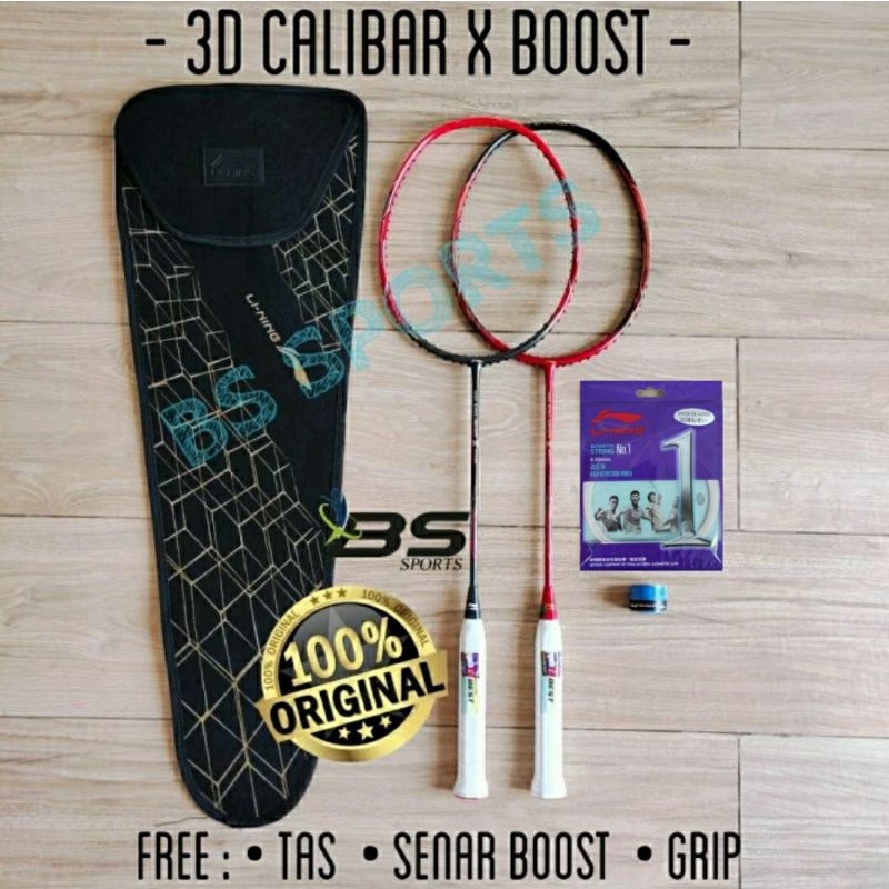 New!! Calibar X BOOST 3D LINING BADMINTON Racket ORIGINAL!! | Shopee ...