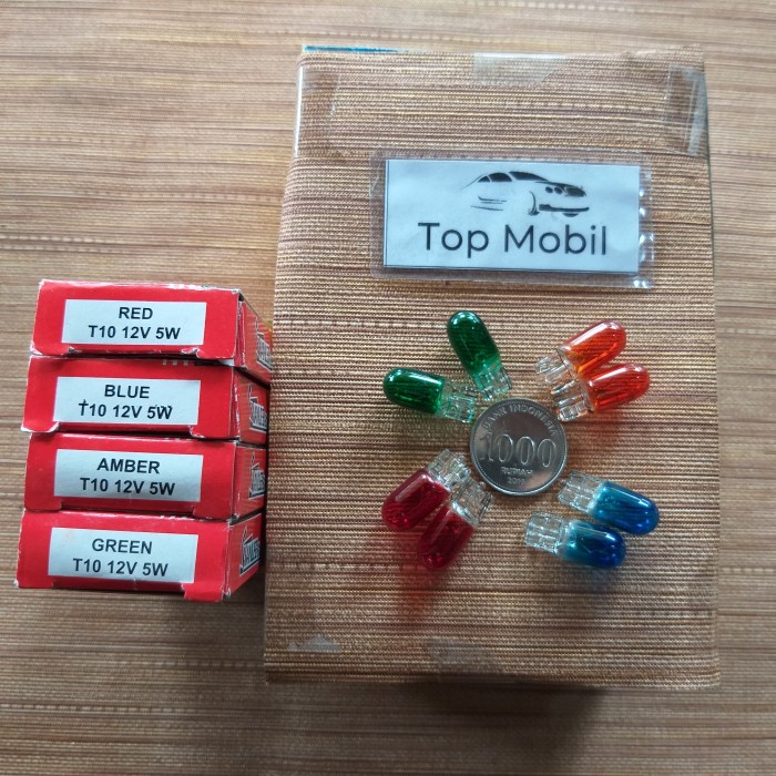 Tpml Plug Bulb T10 12V 5W Colorful Price per pc Stanlee Star | Shopee ...