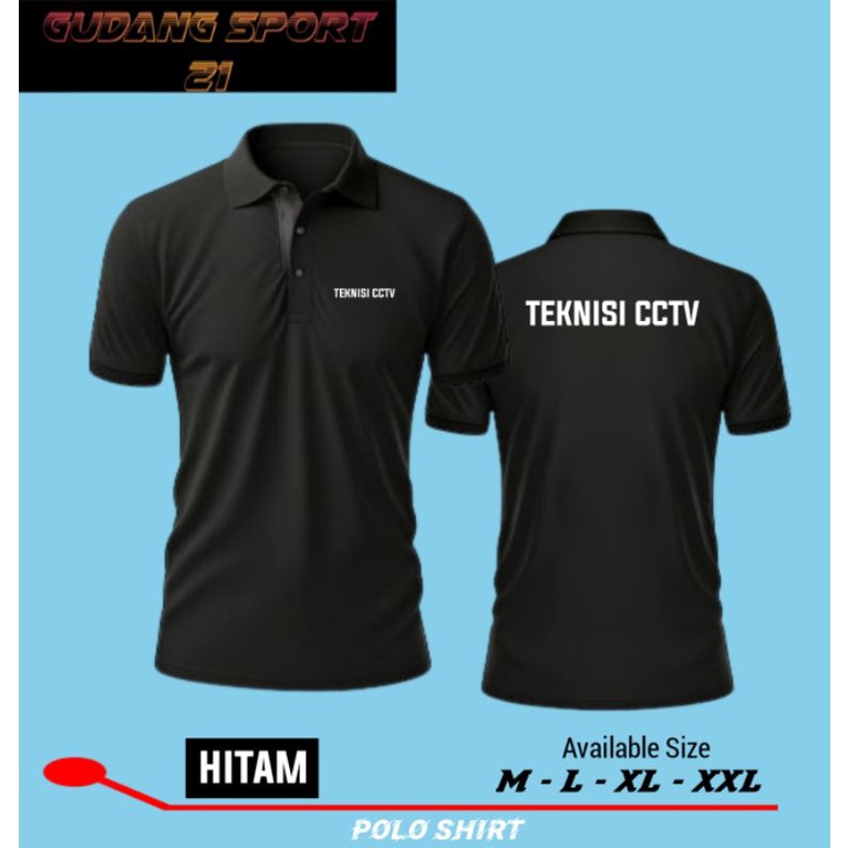 CCTV TECHNICAL COLLAR POLO T-SHIRT | Shopee Philippines