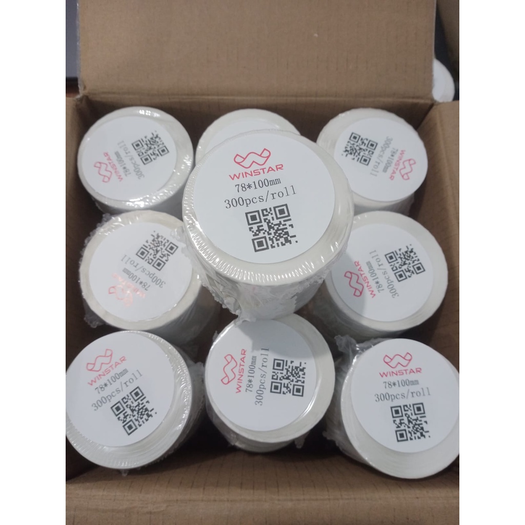 Thermal Barcode Label Sticker 78x100 Barcode Label Shipping Label ...