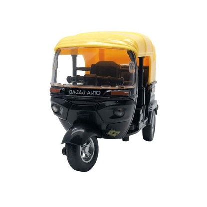 Bajaj Tricycle - Diecast Scale 1-14 Black (yellow roof) | Shopee ...