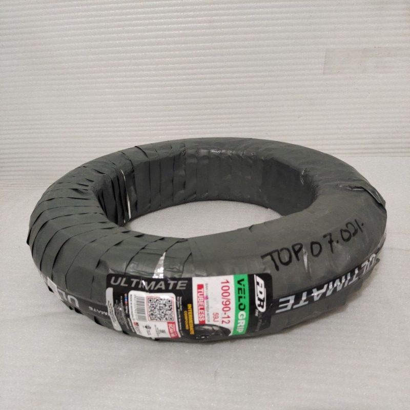 Tubeless Motorcycle Tire 100-90-12 Ring 12 59J VeloGrip FDR Ultimate ...