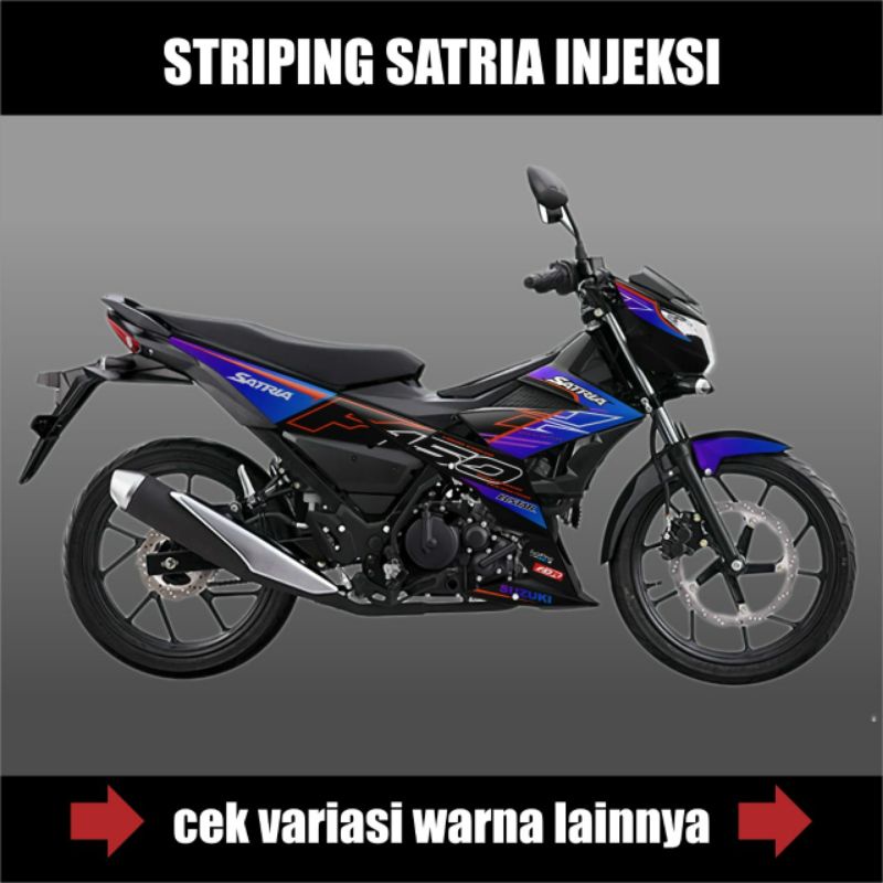 SATRIA 150 FU FI LIVERY CYBERCITY STRIPING / LISS STICKER VARIATIONS OF ...