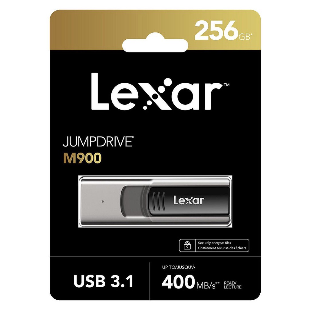 Lexar JumpDrive M900 256GB USB 3.1 Flash Drive (Read: 400MB/s ...