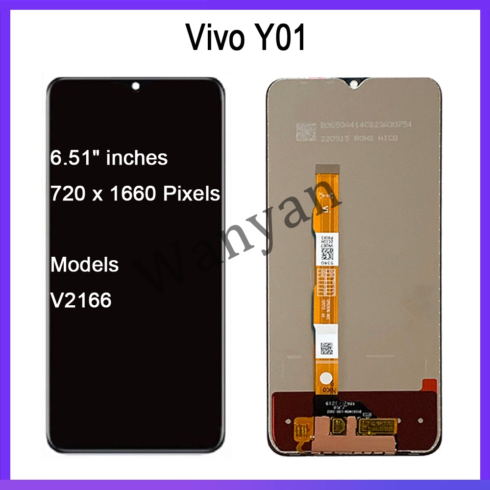 OEM For Vivo Y01 Y02 Y02S Y11S Y12A Y12S Y15A Y15S Y16 Y17s Y19 Y20 ...