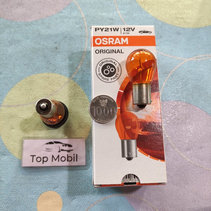 Tpml Sen Bulb PY21W 12V 7507 Osram 1ft Orange Color | Shopee Philippines