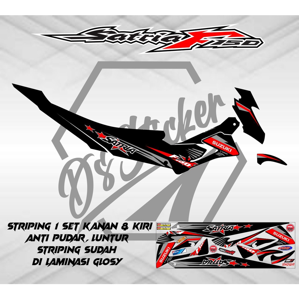 Striping STICKER Costume SATRIA FU FACELIFT TYPE S | Shopee Philippines