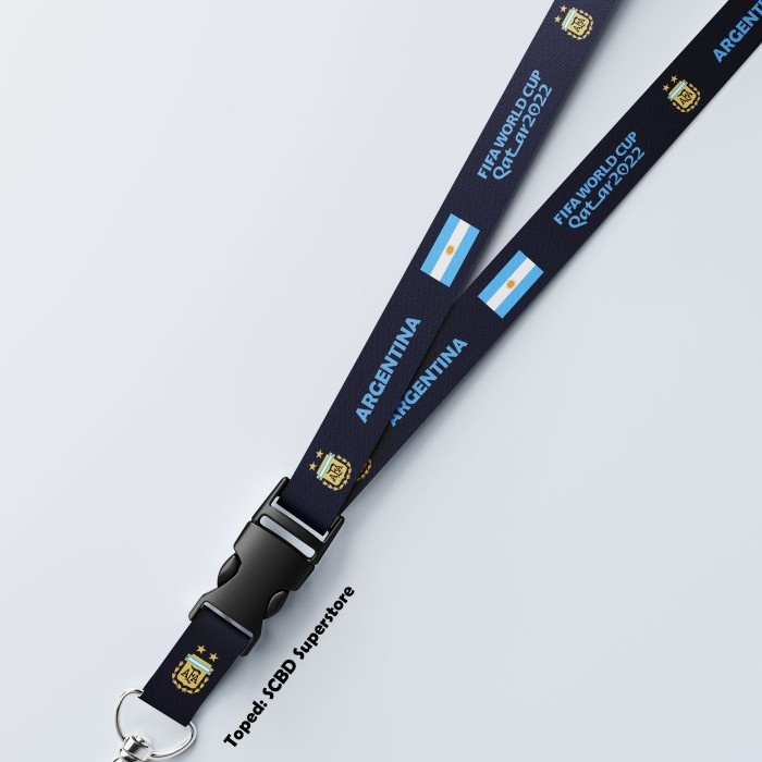 Argentina National Team Lanyard FIFA World Cup 2022 Qatar Lionel Messi ...