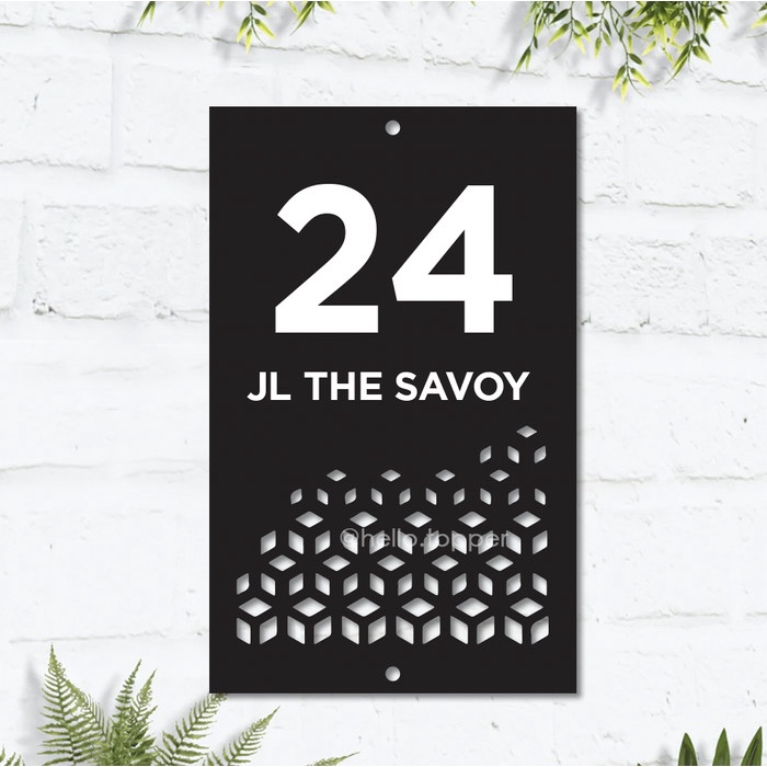 Custom Portrait Acrylic Number House Address Board | Shopee Philippines