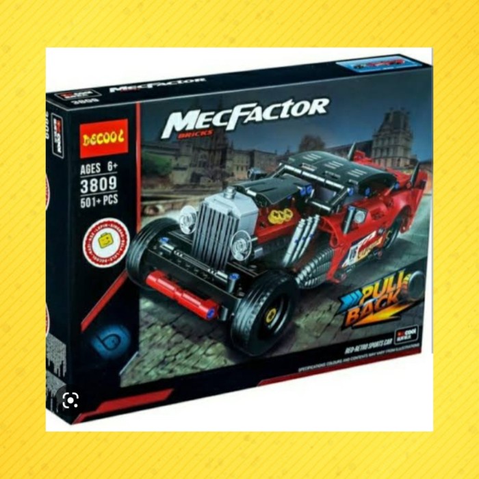 Brick Technic Mecfactor Race Car Pb 3809 Educational Children's Toys ...