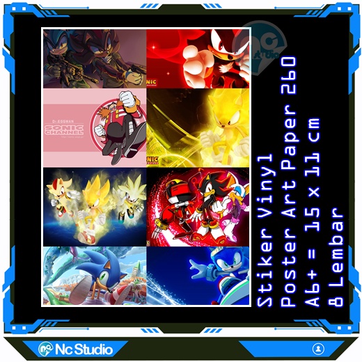Poster Sticker sonic the hedgehog sega movie fanart art amy rose boom ...