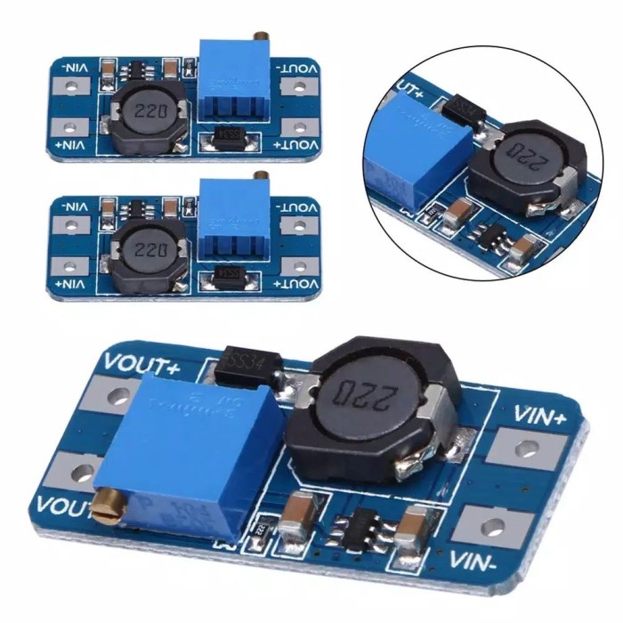 Step Up Boost Converter Mini Module 2-24V to 5-28V 2A Step Up Kites ...