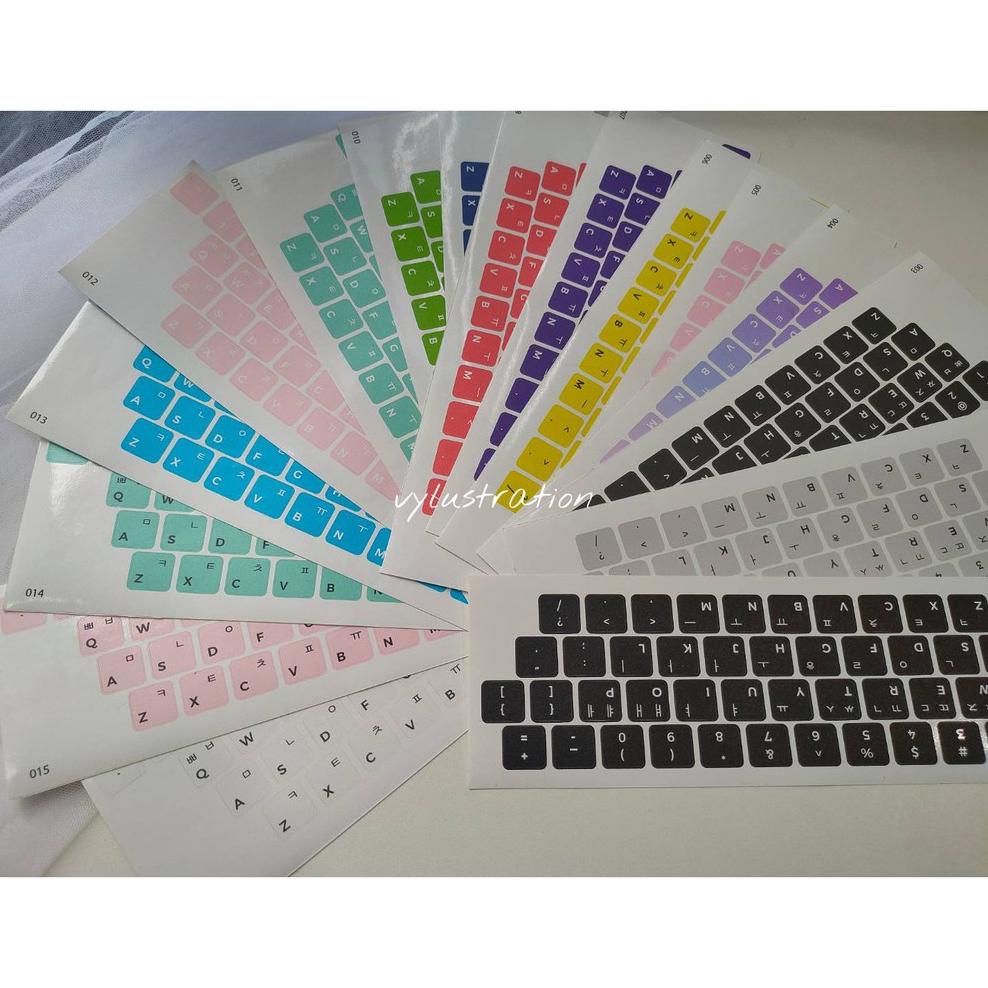 Limited Hangul Keyboard Sticker - Hangeul [Premium Material+Lamination ...