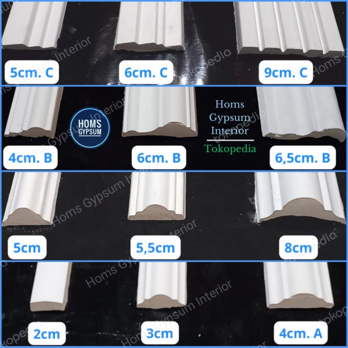 Best NEW list of 5cm plain gypsum biding (wall molding) | Shopee ...