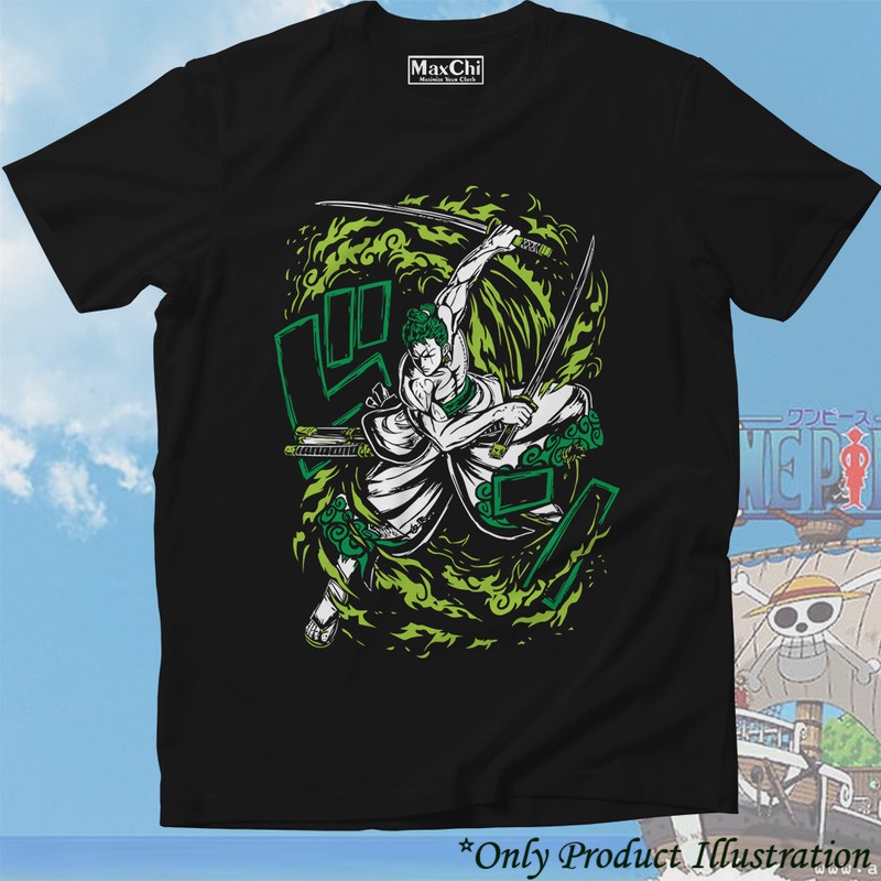 [MaxChi] One Piece T-Shirt for Teenagers and Adults V401 Black Tshirt ...