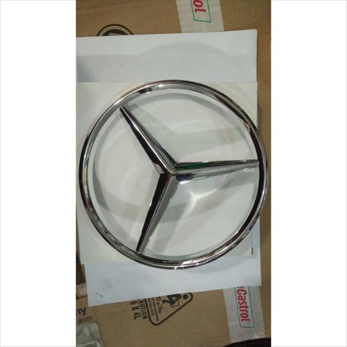 Mercedes Benz Chrome Mercy Logo Emblem 7 Inches / 17.5 Cm | Shopee ...