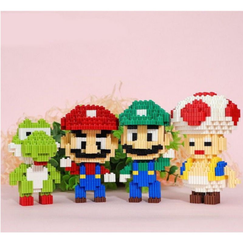 Nano Block Super Mario Bross Series Cartoon Building Toys Educational ...
