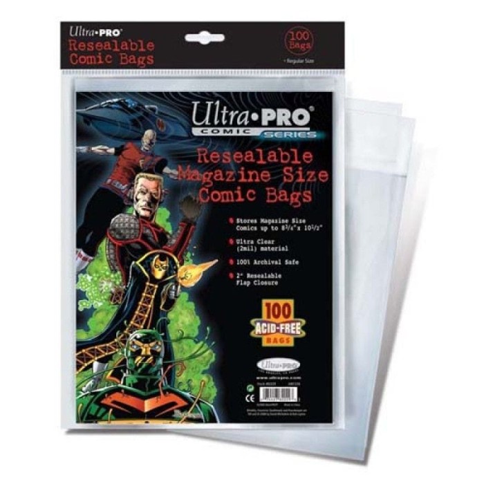 Ultra Pro Resealable Size Comic Bags 22.23 X 27.94 Cm | Shopee Philippines