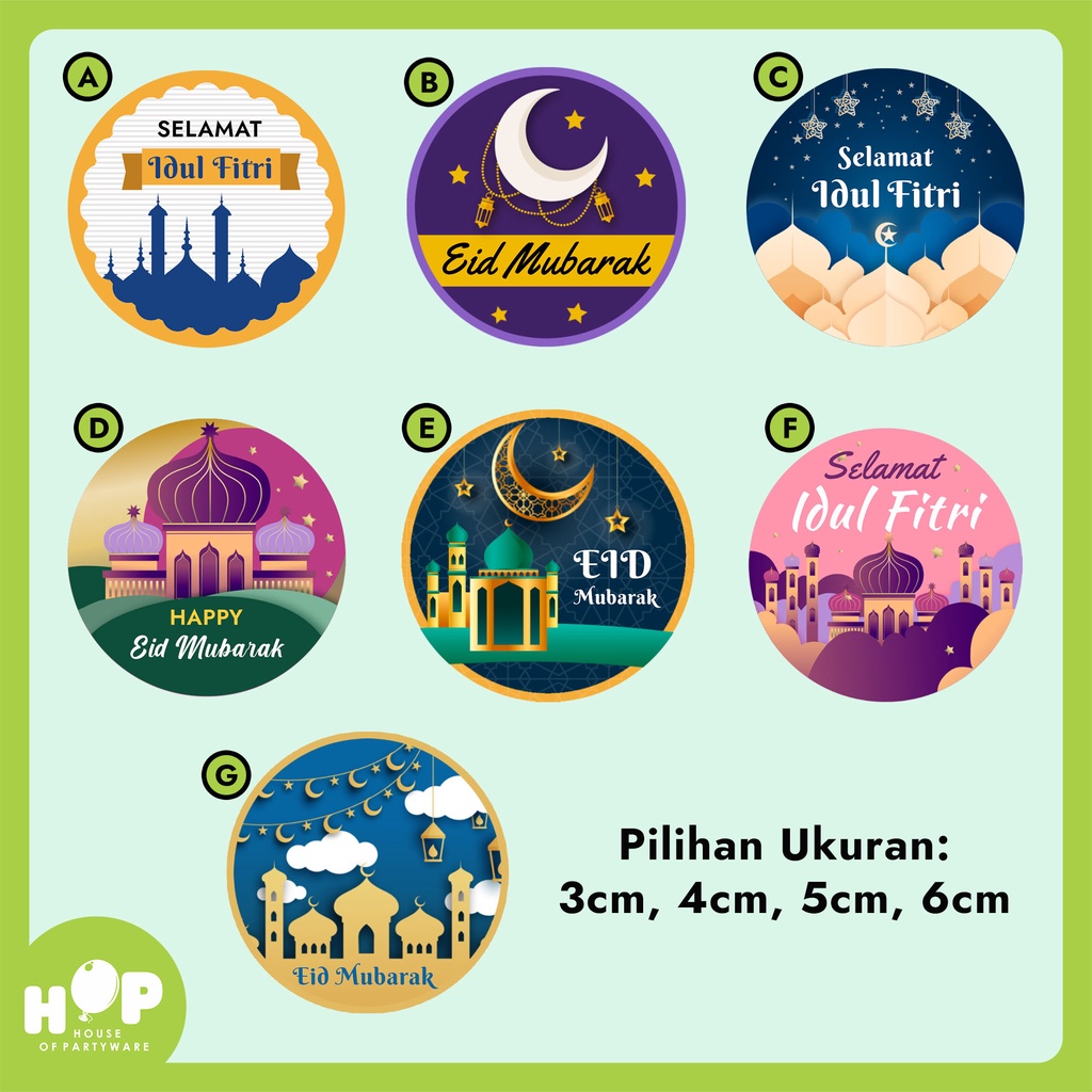Eid Stickers Happy Eid Al-Fitr Greetings Gift Hampers Eid Mubarak ...