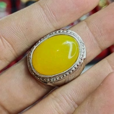 Yellow Sunkist natural Stone ring Guaranteed bali Silver ring | Shopee ...