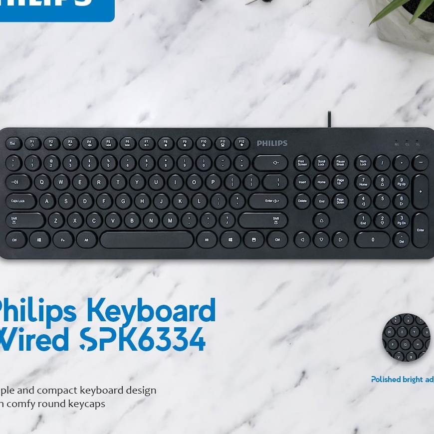 Done,,,!! Philips Wired Keyboard K334 | Shopee Philippines
