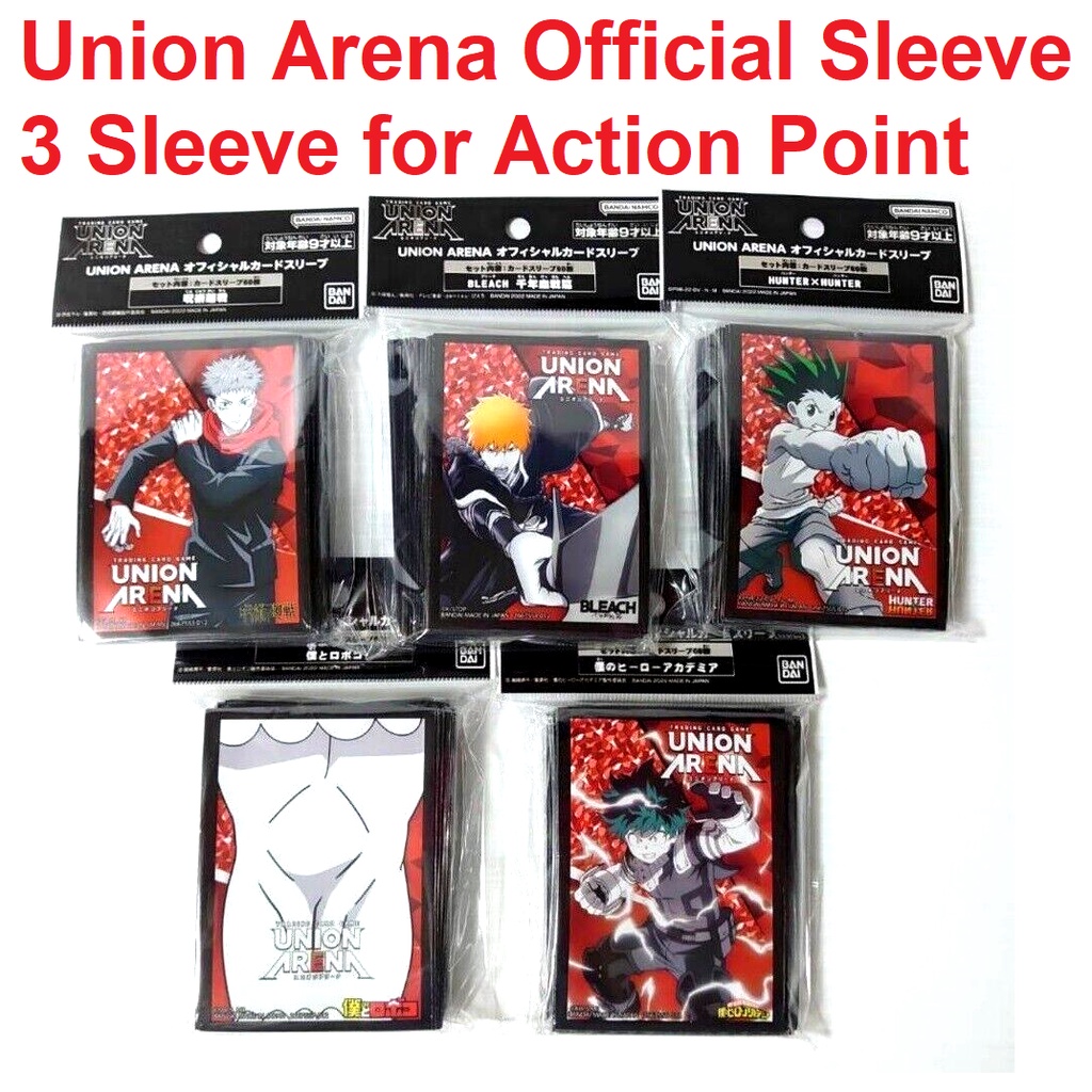 Union Arena Official Sleeve Standard Size TCG for Action Point 3 Sleeve ...