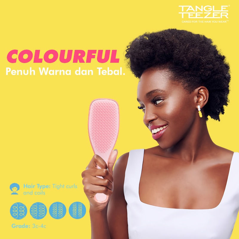 TANGLE TEEZER Naturally Curly TWD-NC-OP Wet Detangler 1 Pcs Hair Comb ...