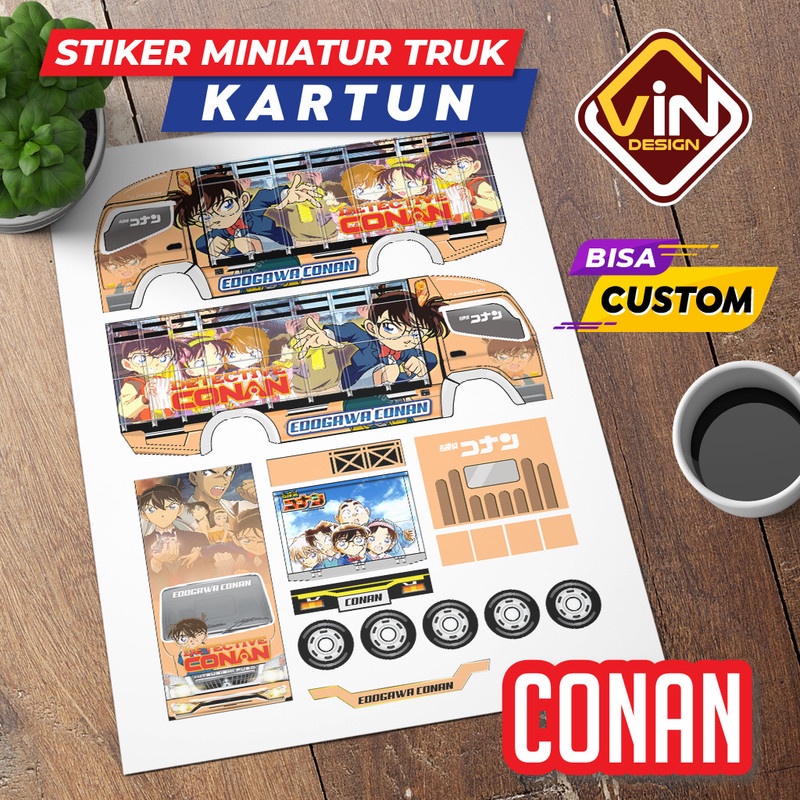 MINIATURE TRUCK STICKER / CONAN / DETECTIVE CONAN / CARTOON / PATTERN ...
