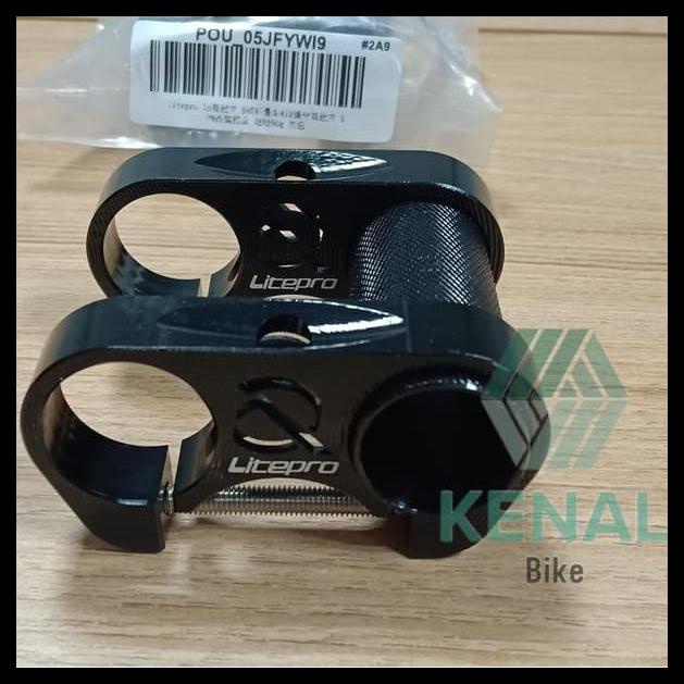 Litepro Stem Adapter Double Stem Double Riser Bar Folding Bike | Shopee ...