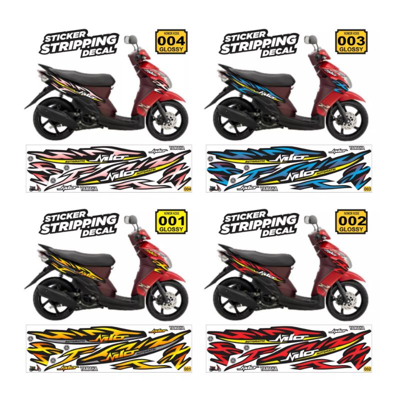 Decal / Sticker / Lis / Striping Mio soul karbu / old / Mio soul Z / MX ...