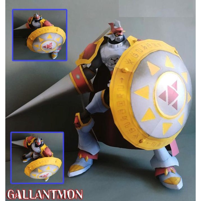 Diy Papercraft Digimon Gallantmon Figure Pattern Sheet 50cm | Shopee ...