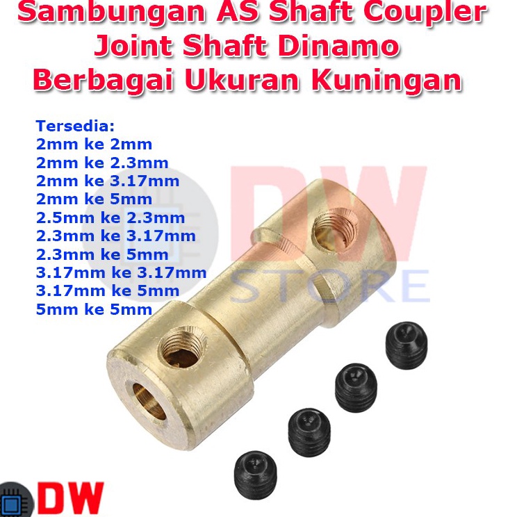 Axle Coupler Joint Shaft Coupling Brass Dynamo Coupling | Shopee ...