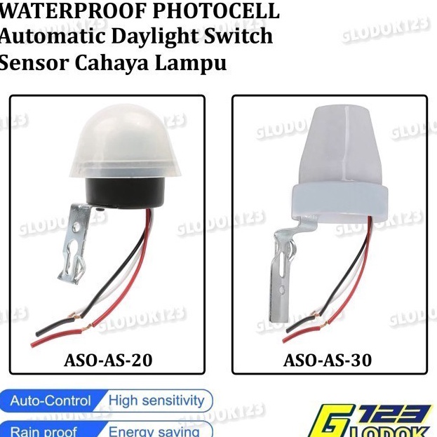 CAHAYA Outdoor Waterproof Automatic Street Light Sensor Switch 220V 10A ...