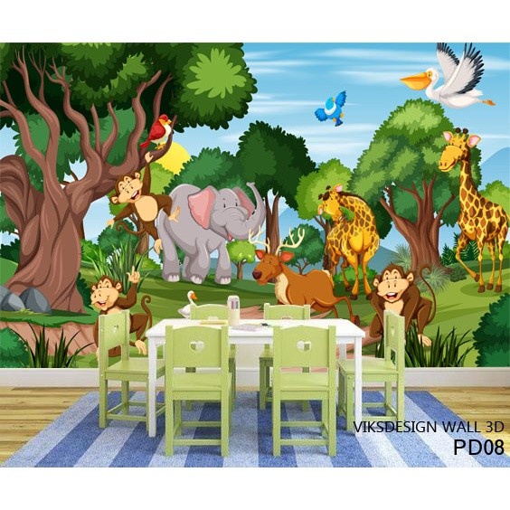 Best Seller Print School Wall Decoration Kindergarten Large Paud ...