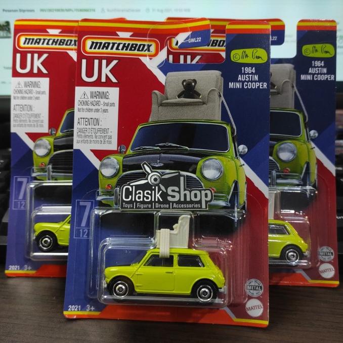 Matchbox Mr Bean Uk 1964 Austin Mini Cooper 2021 | Shopee Philippines