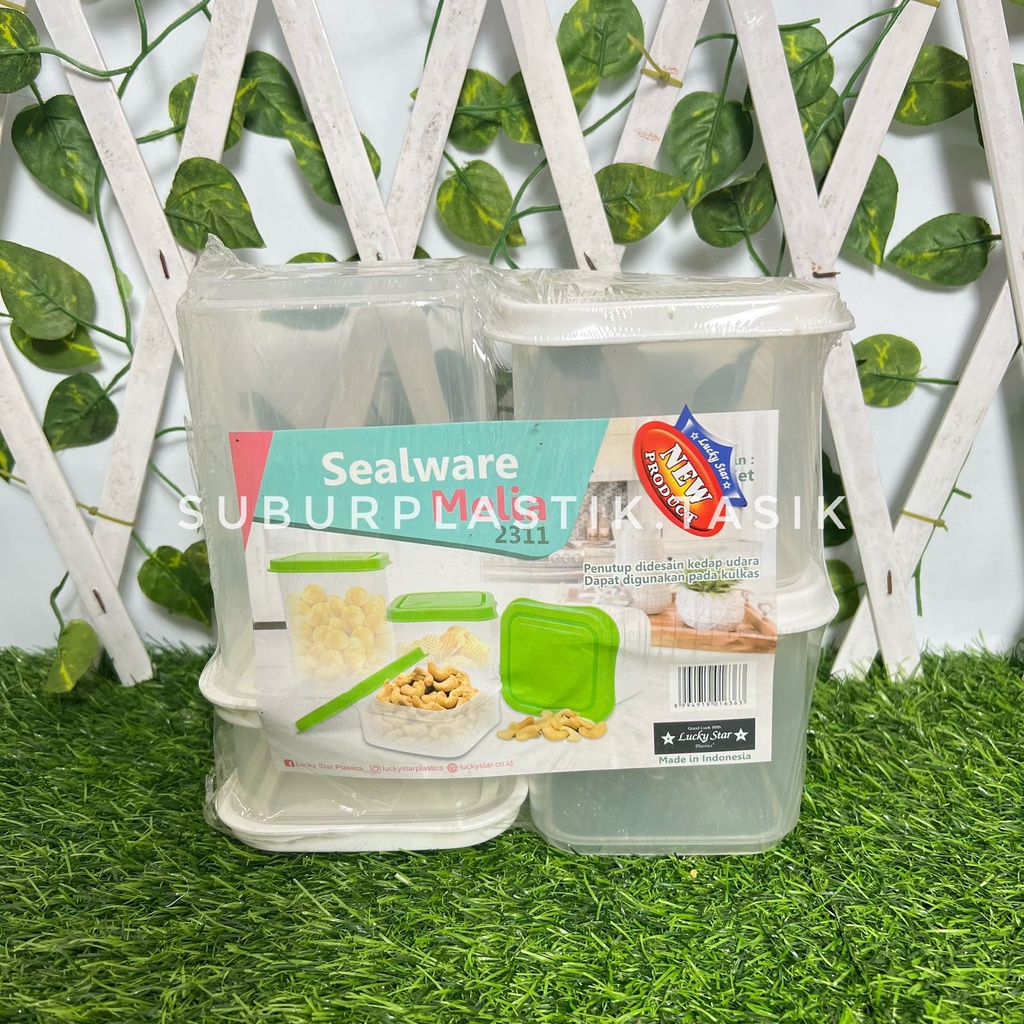Jar Set of 4 Lucky Star Plastics 2311 | Food Storage | Snack container ...