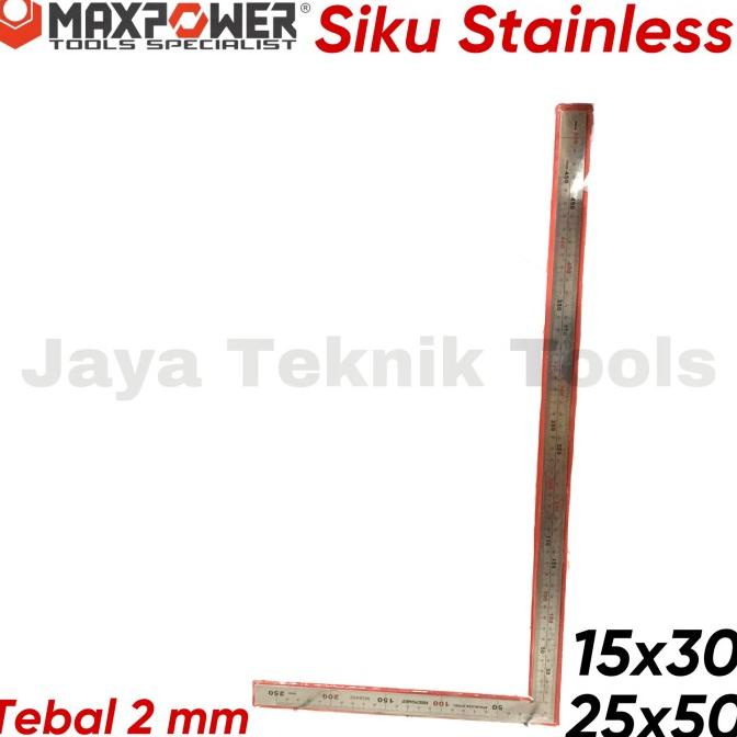 SIKU Maxpower Iron Stainless Steel Elbow Ruler L Metric Measuring Line ...