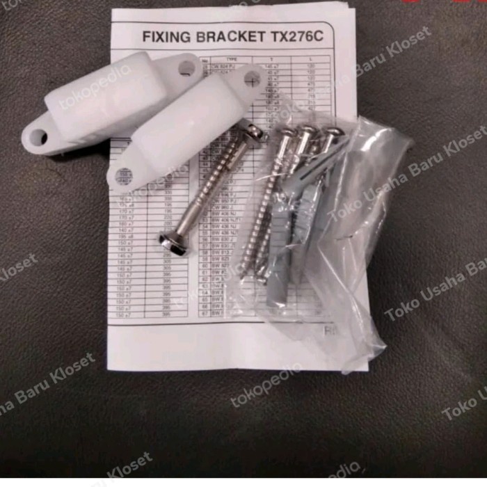 TOTO TX276C Fixing Bracket toilet bolt | Closet side bolts (New ...