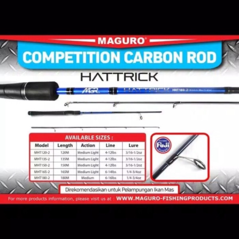 MAGURO HATTRICK 502 fishing rod | Shopee Philippines