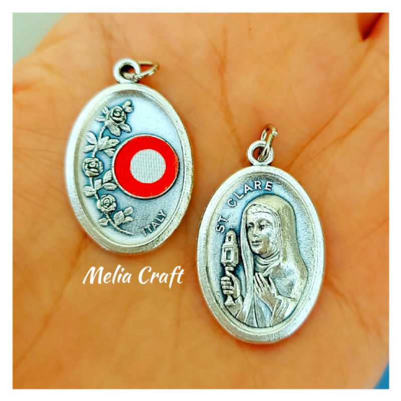 Relikui St Klara Medal from Assisi - St Clare of Assisi Medal with ...